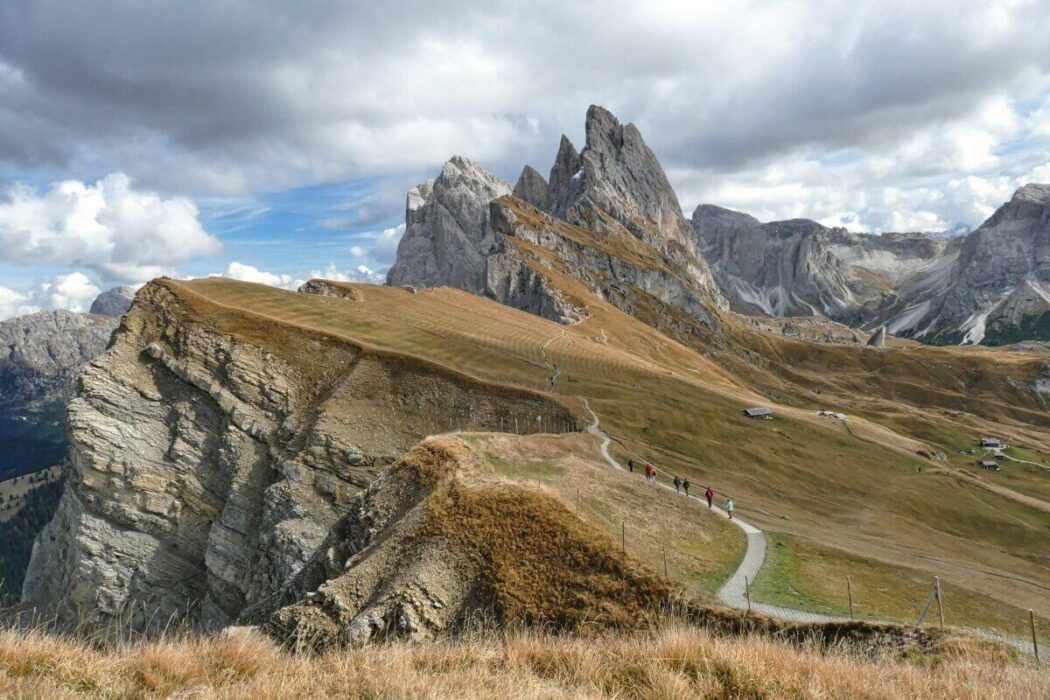 Wanderung zur Seceda in Südtirol