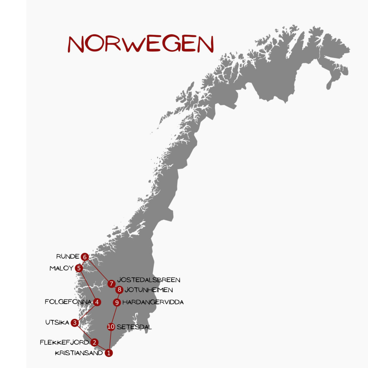 Norwegen Rundreise: Unsere Route für 3 Wochen
